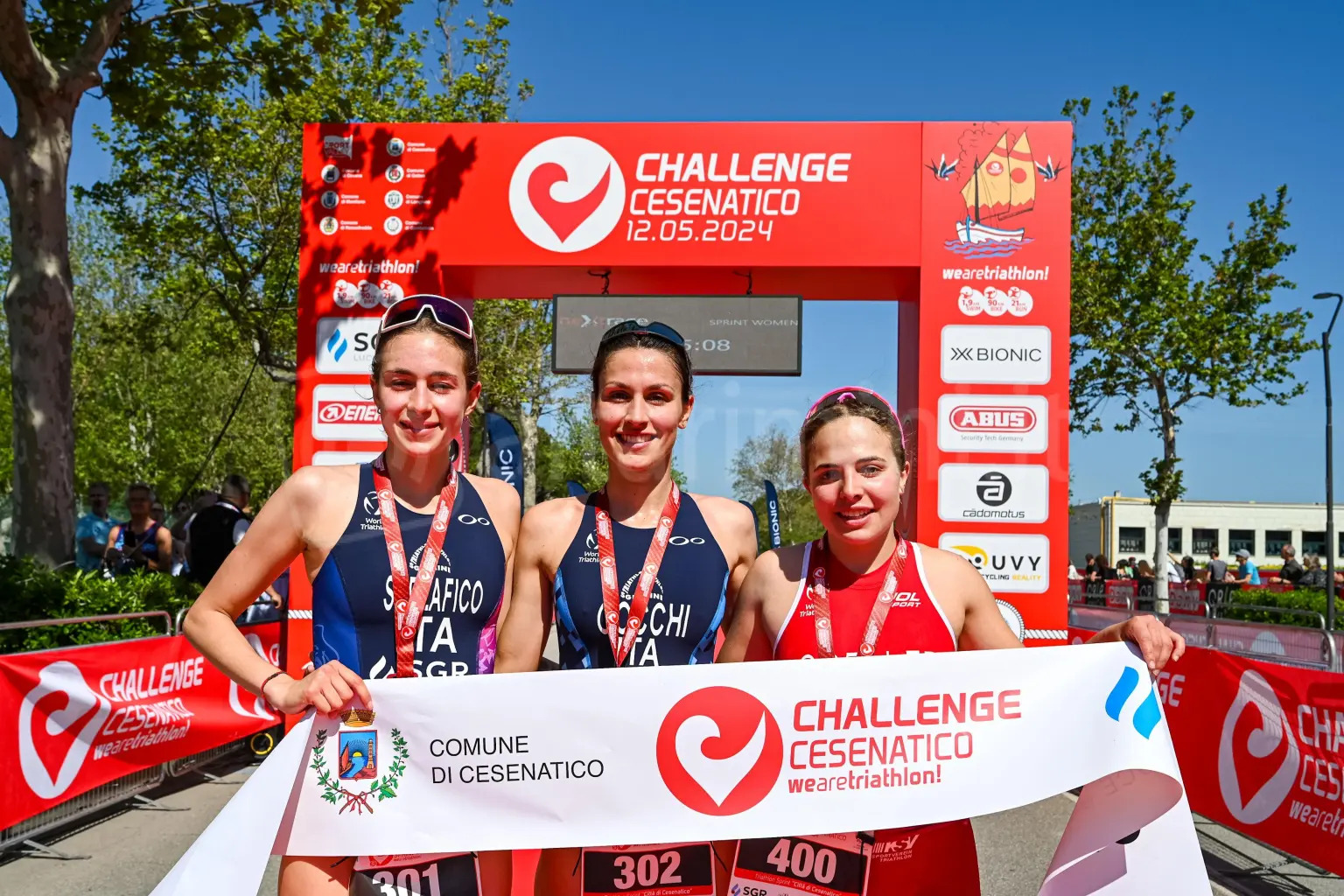 Cocchi and Sancisi top the podium at the inaugural Cesenatico City Sprint Triathlon - Challenge ...